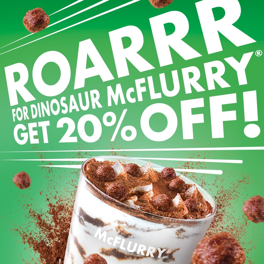 McDonald's Dinosaur McFlurry Is Back For A Limited Time | Eatbook.sg