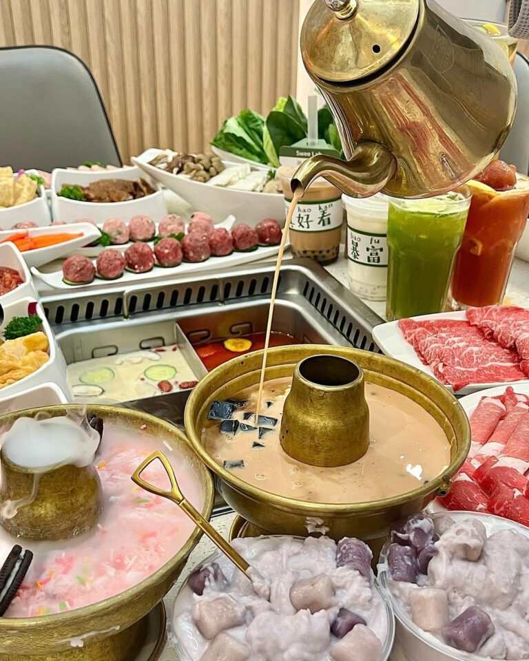 Shang Pin Hot Pot Has XL Taro Mochi Dessert Cup | Eatbook.sg