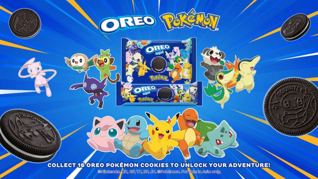 OREO Launches Pokemon-Themed Cookies | Eatbook.sg