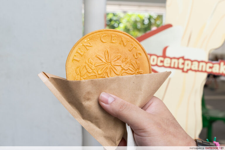 10 Cent Pancake: Viral Cheese Coin Pancake In CBD | Eatbook.sg