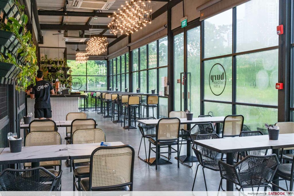 Burp Kitchen & Bar: Glasshouse Cafe In Bishan Park | Eatbook.sg