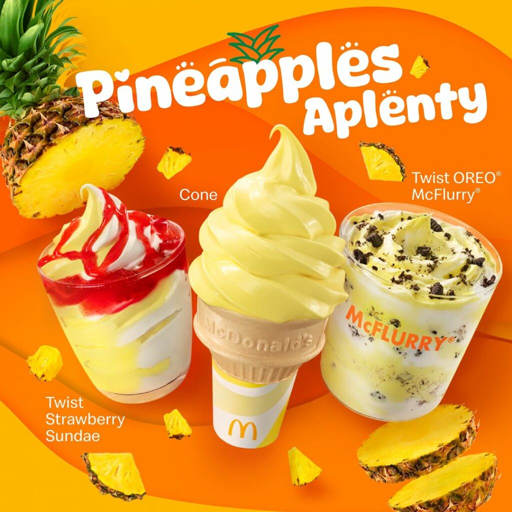 McDonald’s Has New Pineapple Soft Serve | Eatbook.sg