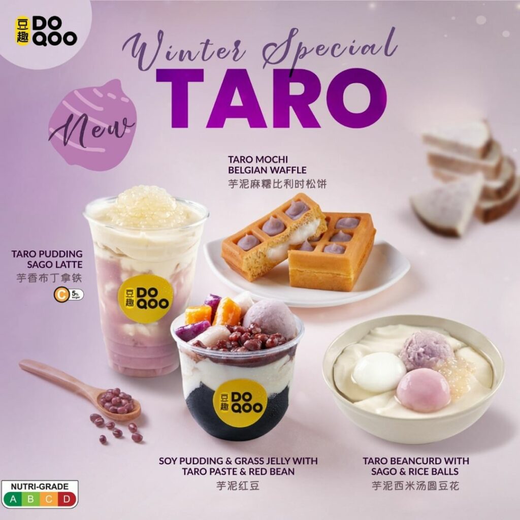 Do Qoo Has A Taro Series With New Items | Eatbook.sg