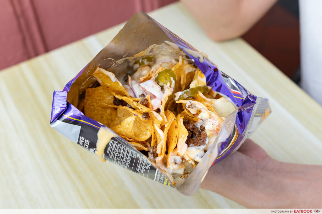 Frites Has Loaded Beef Chachos In A Bag In Bugis | Eatbook.sg