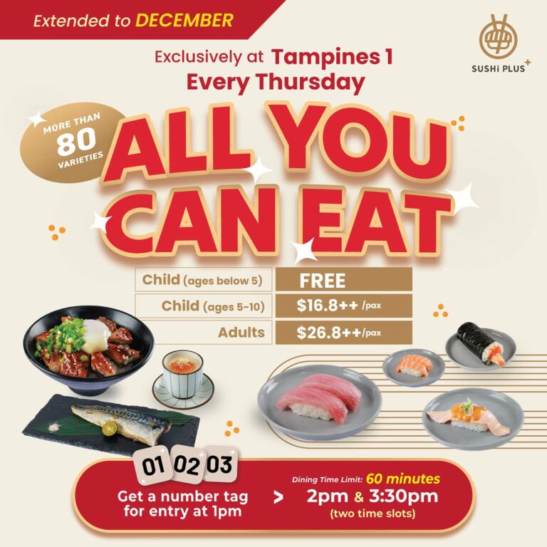 Sushi Plus Has $26.80++ Buffet At Tampines 1 | Eatbook.sg