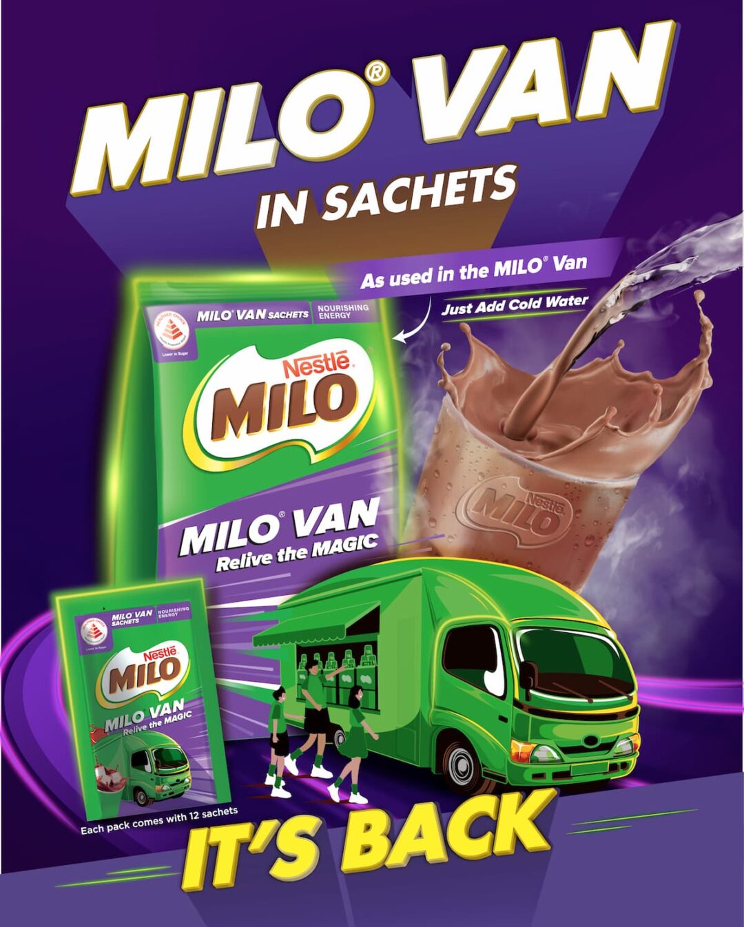 Milo Van Sachets Return In SG With New Merch | Eatbook.sg