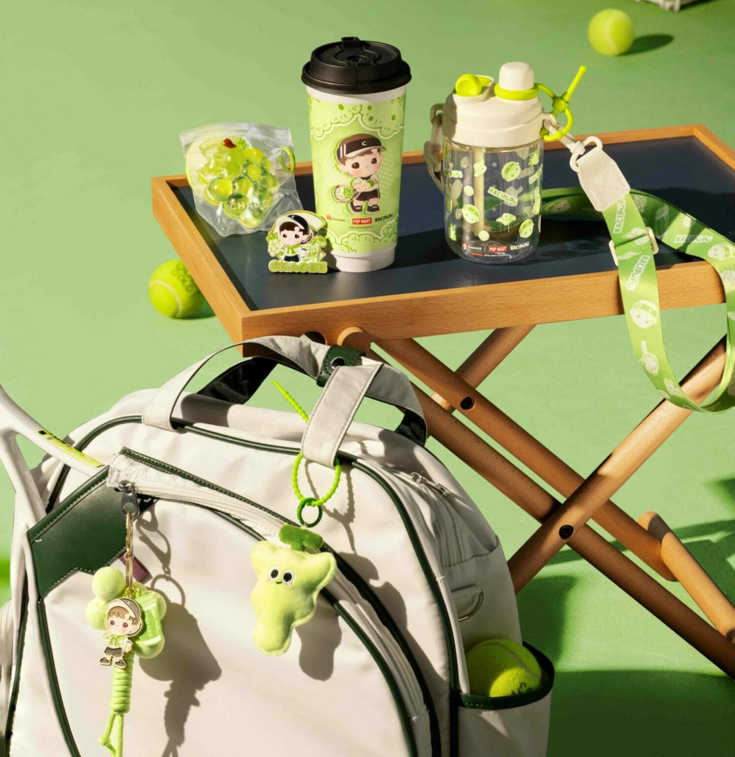 CHAGEE x POP MART: Green Grape Milk Tea And Hacipupu Merch | Eatbook.sg