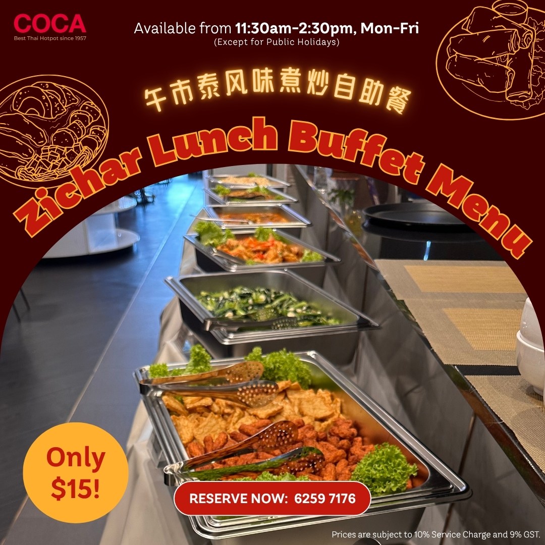 COCA Has $15++ Zi Char Buffet At Suntec | Eatbook.sg
