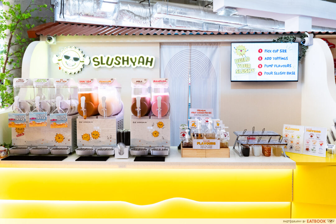 SLUSHYAH Is A New DIY Slushie Kiosk In Somerset | Eatbook.sg
