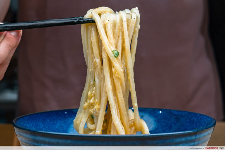 Udon Shin Review: Viral Carbonara Udon At Taka | Eatbook.sg