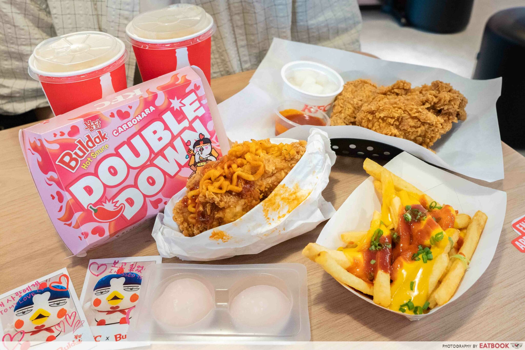 KFC To Launch Samyang Buldak Carbonara Double Down | Eatbook.sg